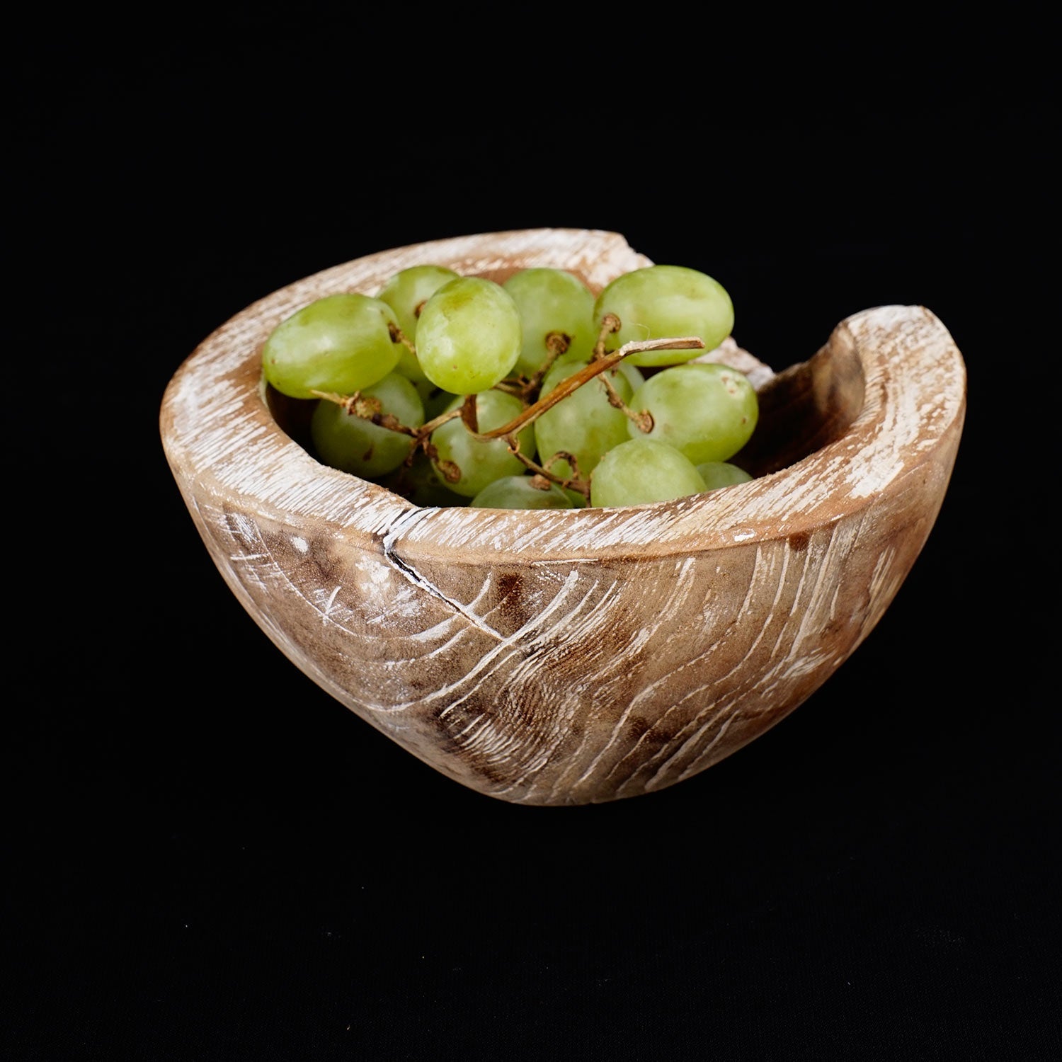 Rico & Plato Grace Small Whitewash Teak Bowl | J.L. Hufford