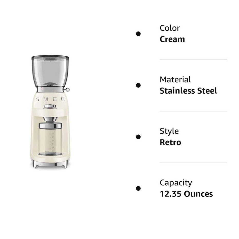 SMEG 50s Retro Line Coffee Grinder | J.L. Hufford