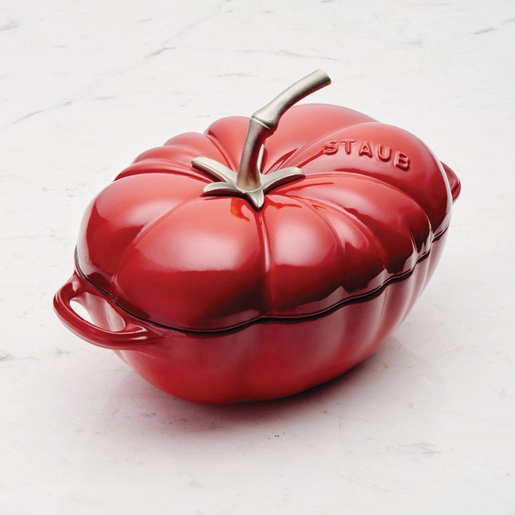 Staub 3 Qt Tomato Cocotte Cherry Cast Iron | J.L. Hufford